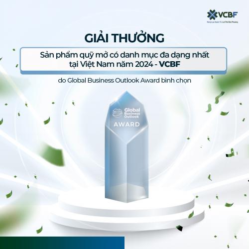 VCBF Nhận Giải Thưởng ‘Sản Phẩm Quỹ Mở Có Danh Mục Đa Dạng Nhất Tại ...